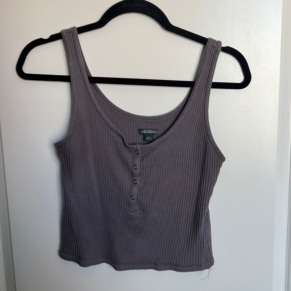 wild fable | Tops | Wild Fable By Target Crop Snap Front Tank | Poshmark